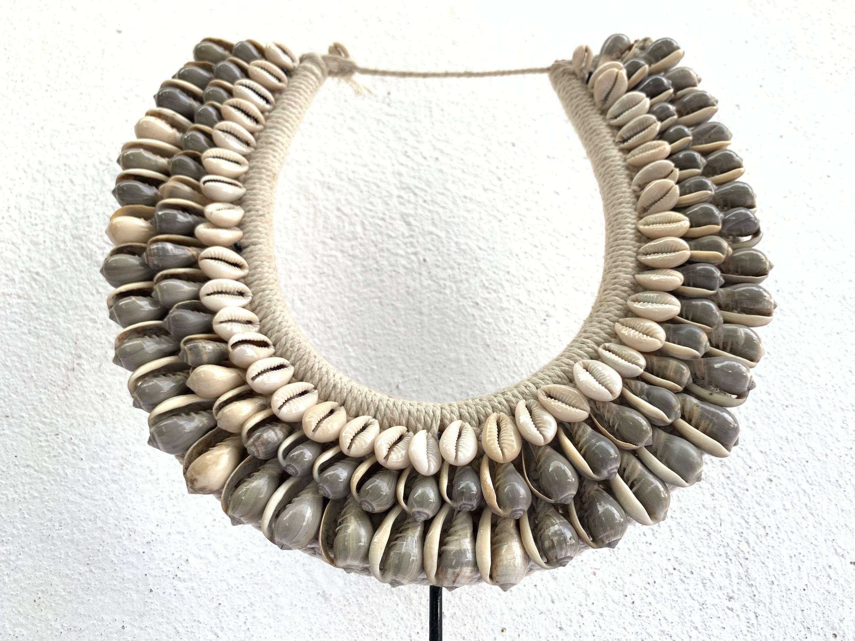 Indonesia Tribal Necklace Seashell Shell Ornament Asian Jewelry Beach ...