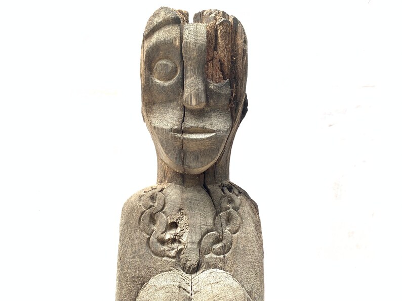 FEMALE FERTILITY GUARDIAN 1140mm Pole Statue Aged Dayak - Etsy