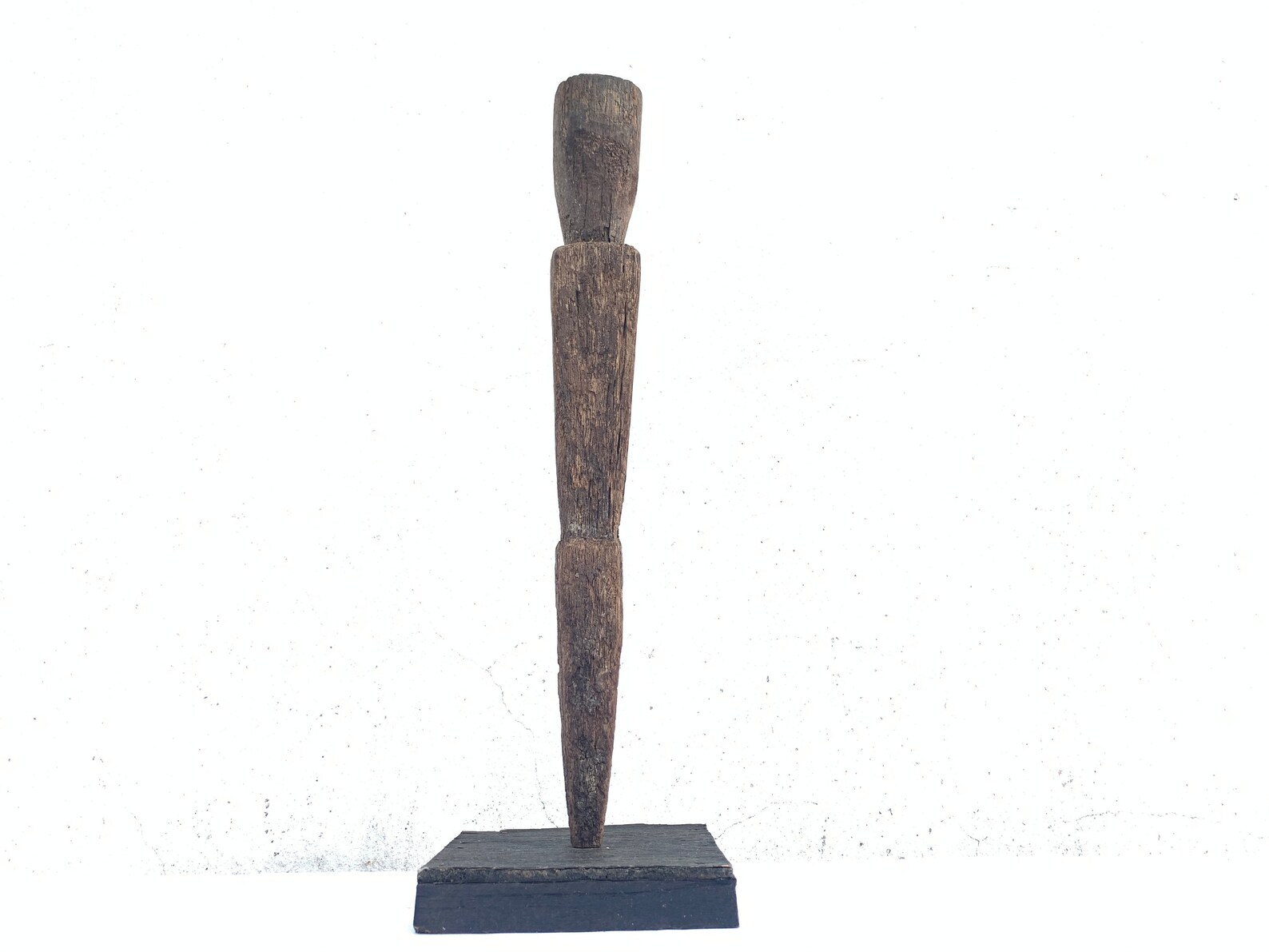 ANTIQUE ANCESTRAL Rice Field Guardian STATUE Image Pole Sculpture Icon ...