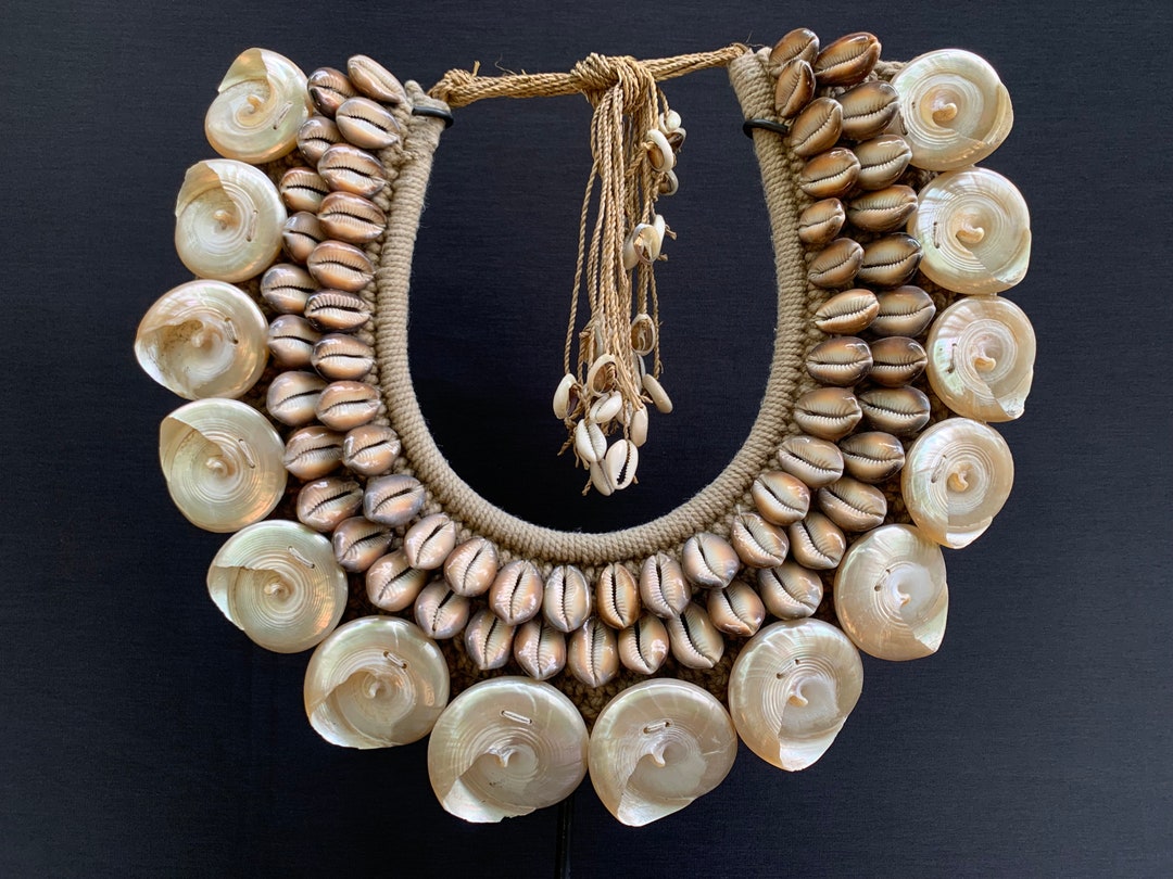 Shell Jewellery (400mm on Stand) Seashell Necklace Tribal Jewelry Body ...