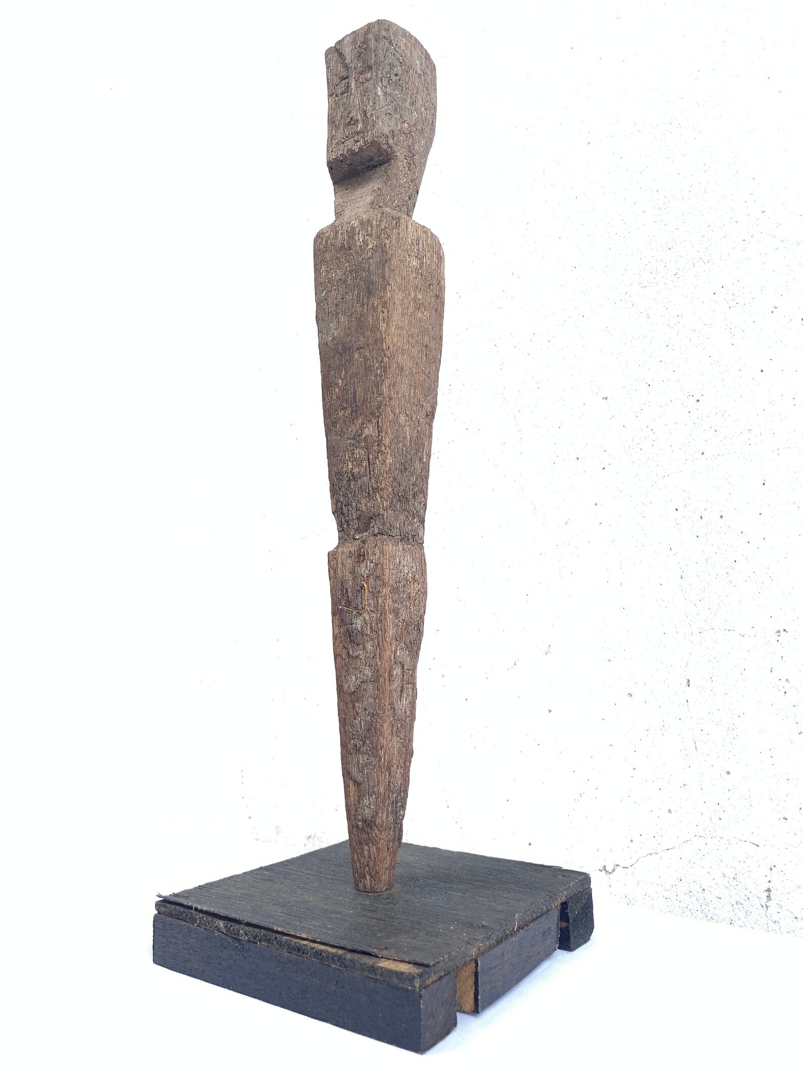 ANTIQUE ANCESTRAL Rice Field Guardian STATUE Image Pole Sculpture Icon ...