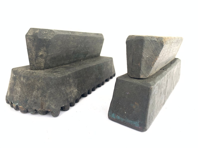 Asian Asia Antique Wooden Print Chop Block Textile Fabric Stamp Native ...