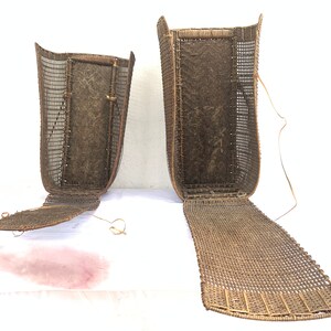 ANTIQUE Farming Basket (one Pair) Old Traditional Rattan Tambok ...