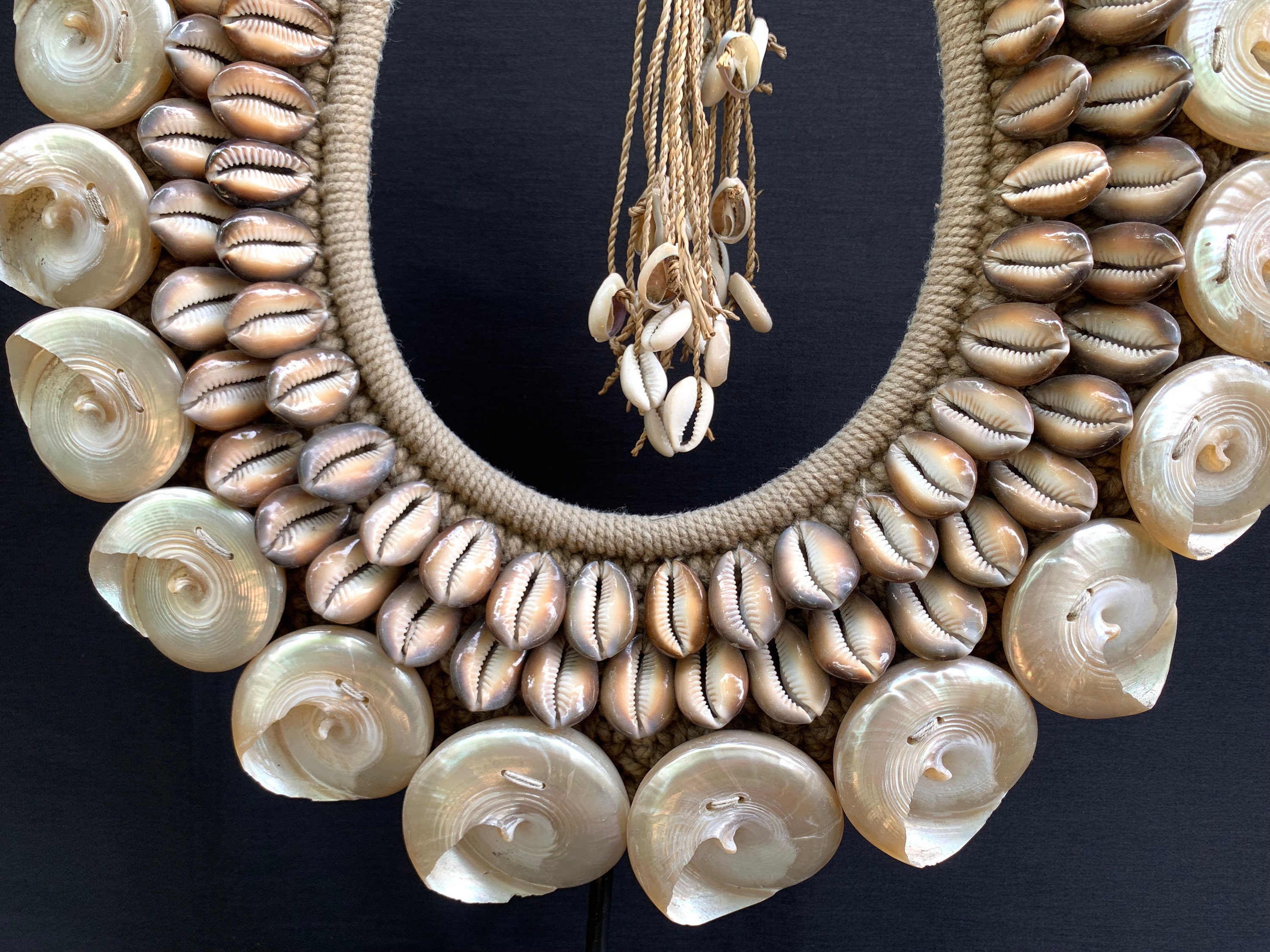 Shell Jewellery (400mm on Stand) Seashell Necklace Tribal Jewelry Body ...
