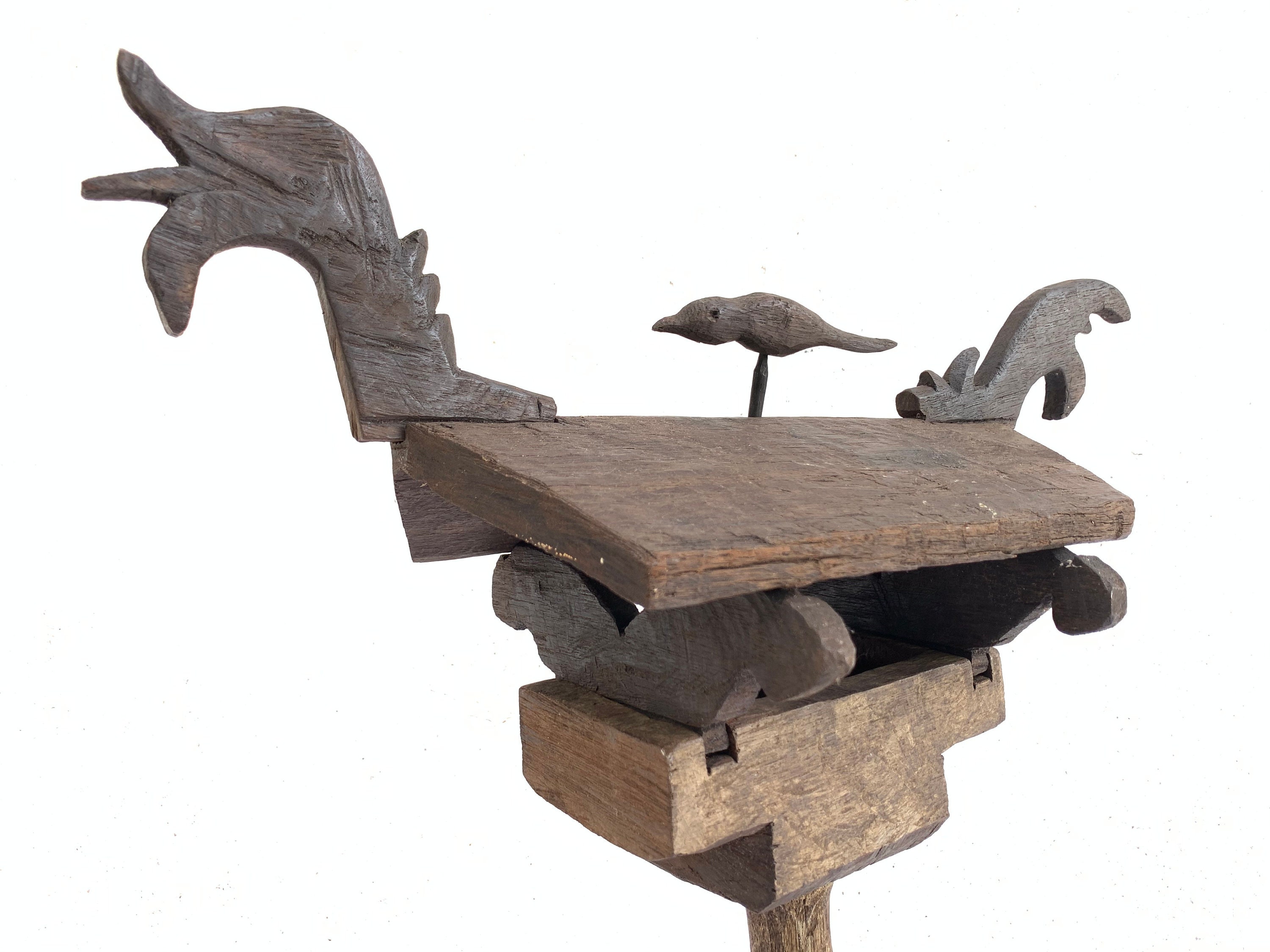 TRIBAL TOMB 19.7 ROOFED Home Casket Ironwood Sculpture - Etsy