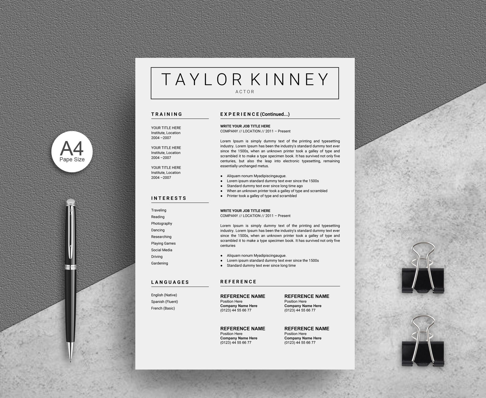 Google Docs Resume Google Docs Template Instant Download Etsy