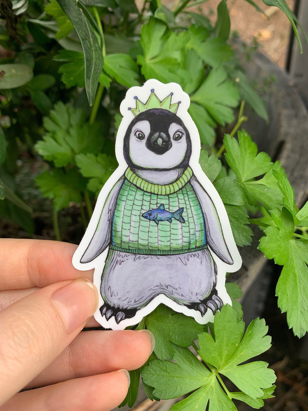 Penguin Sticker Laptop Sticker Penguin Vinyl Waterproof - Etsy
