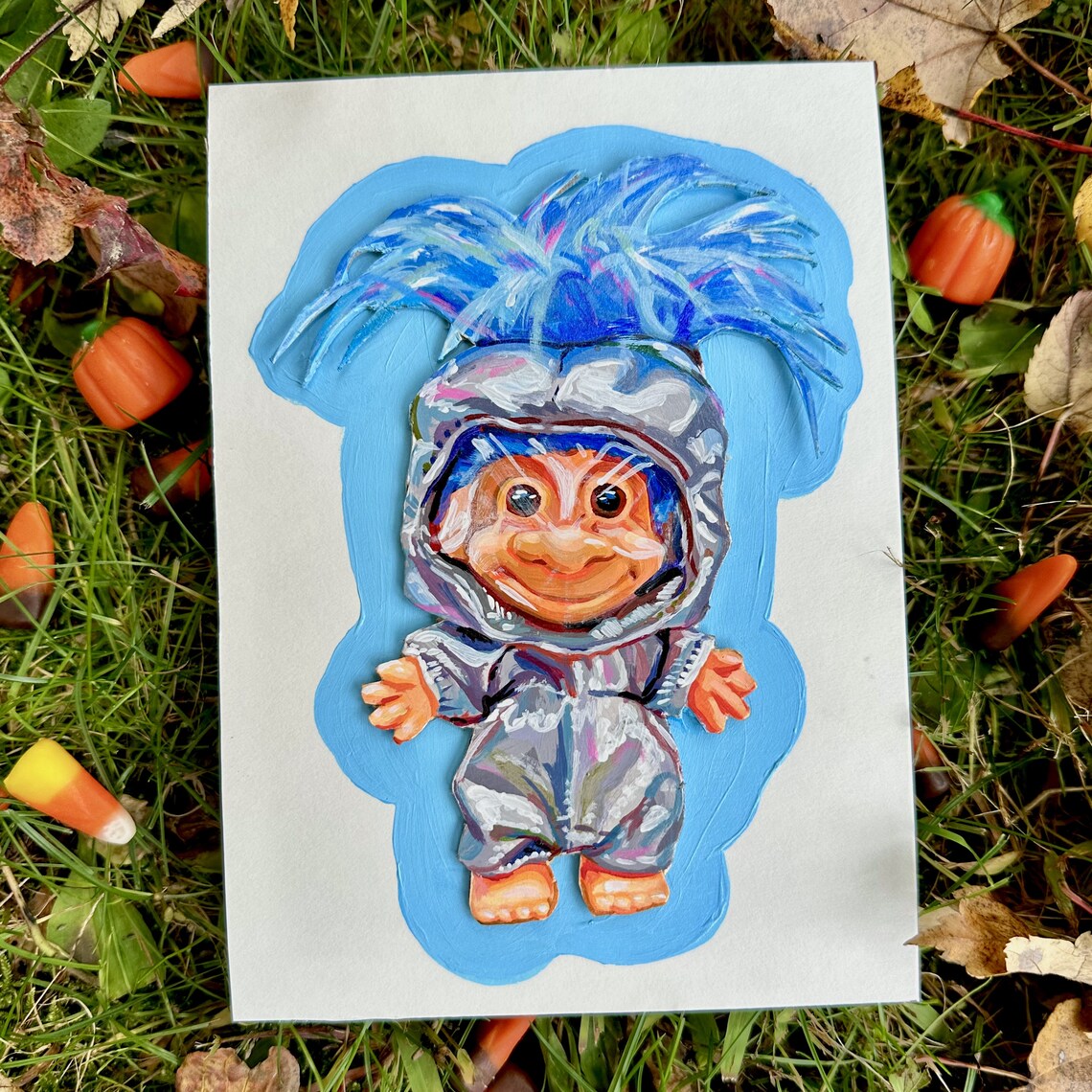 Halloween Troll Doll Paintings / Nostalgic 90s Kid Art / Kids Toys Art ...