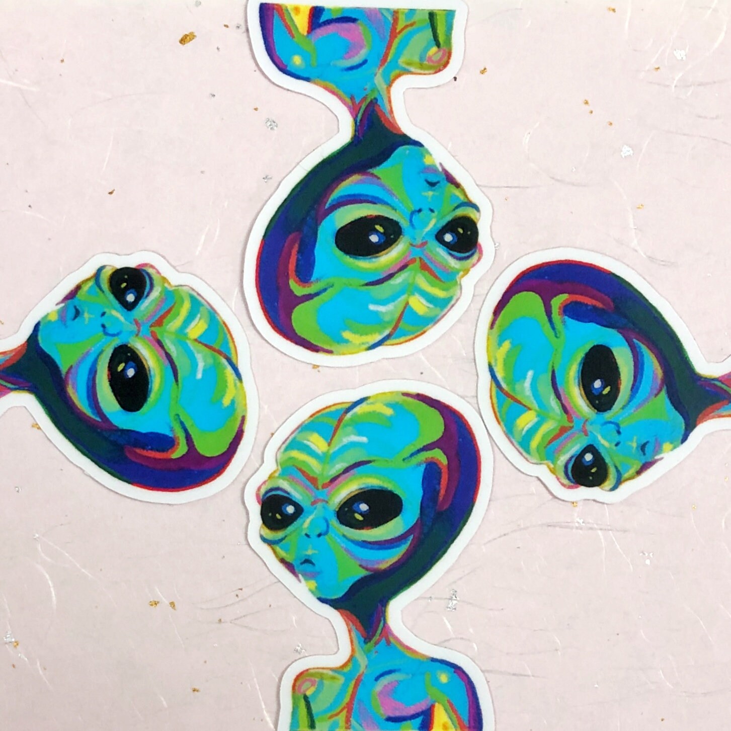 Alien Stickers / Vinyl ET Calcomanía / Pegatinas únicas para | Etsy