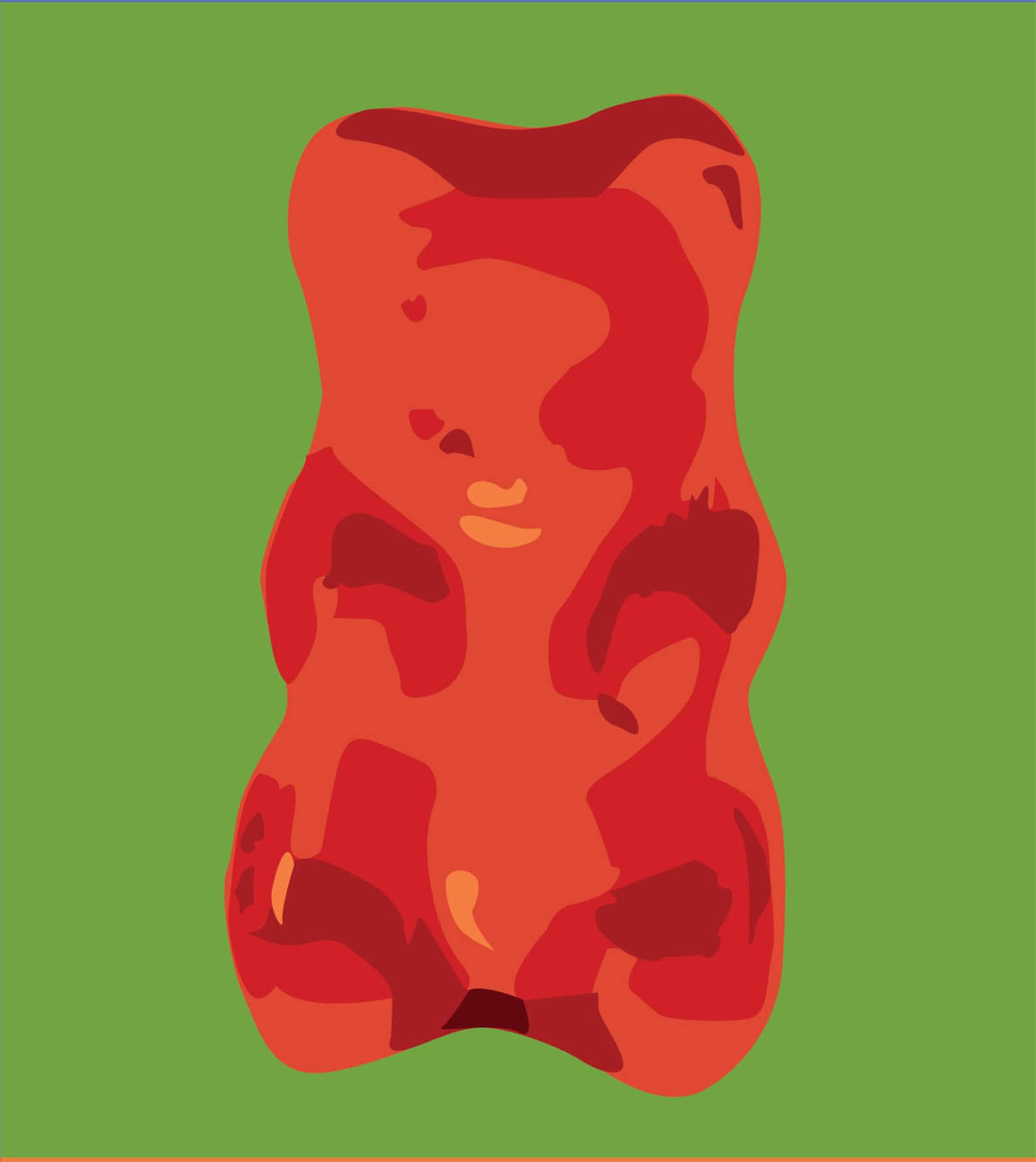 Gummy Bear Pop Art / Wall Art Poster / Art Print / Rainbow - Etsy