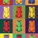 Gummy Bear Pop Art / Wall Art Poster / Art Print / Rainbow Candy Decor ...