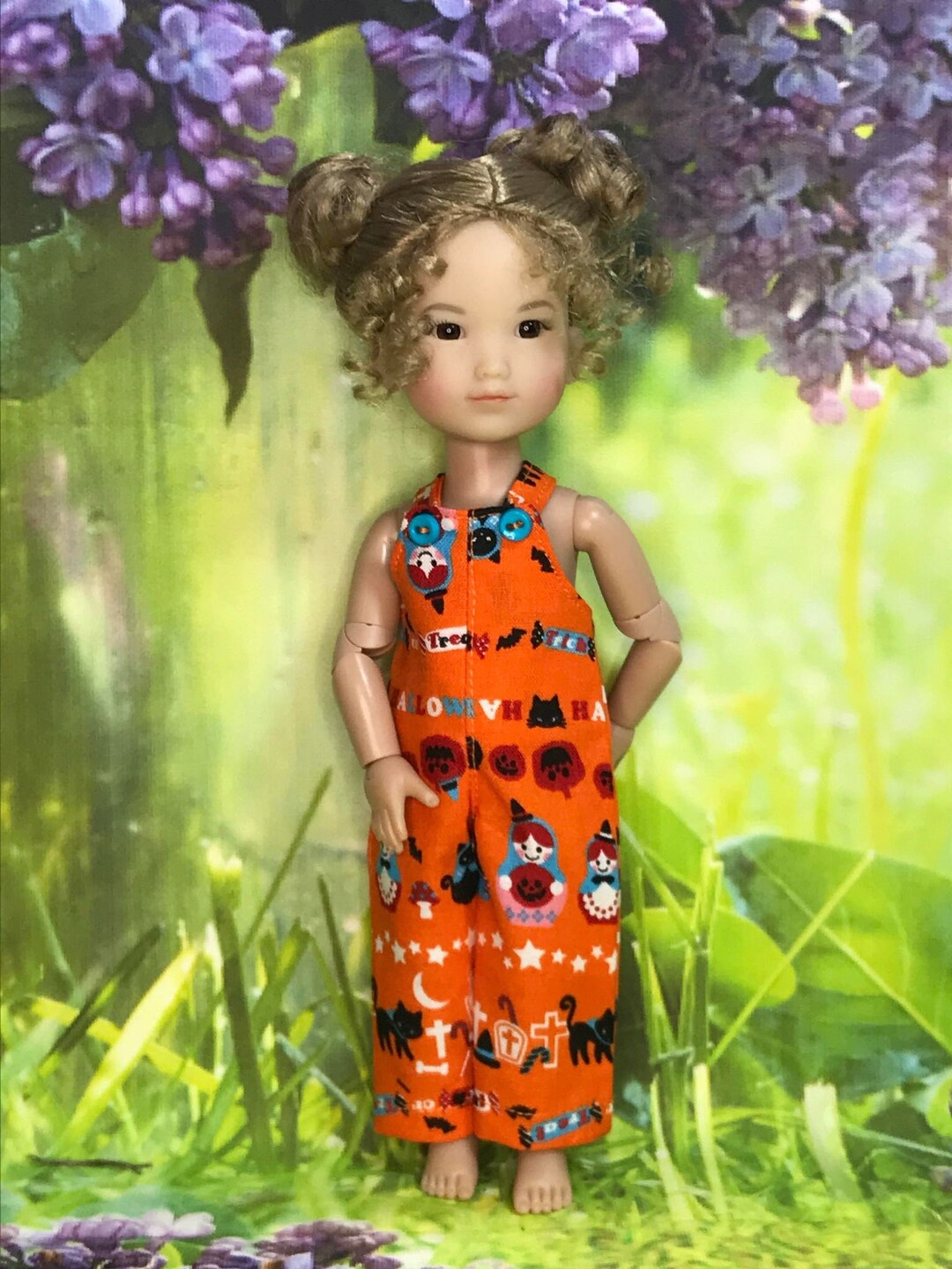 Halloween Overalls for 8 Ten Ping, Mini Sara and Similar Size Dolls - Etsy