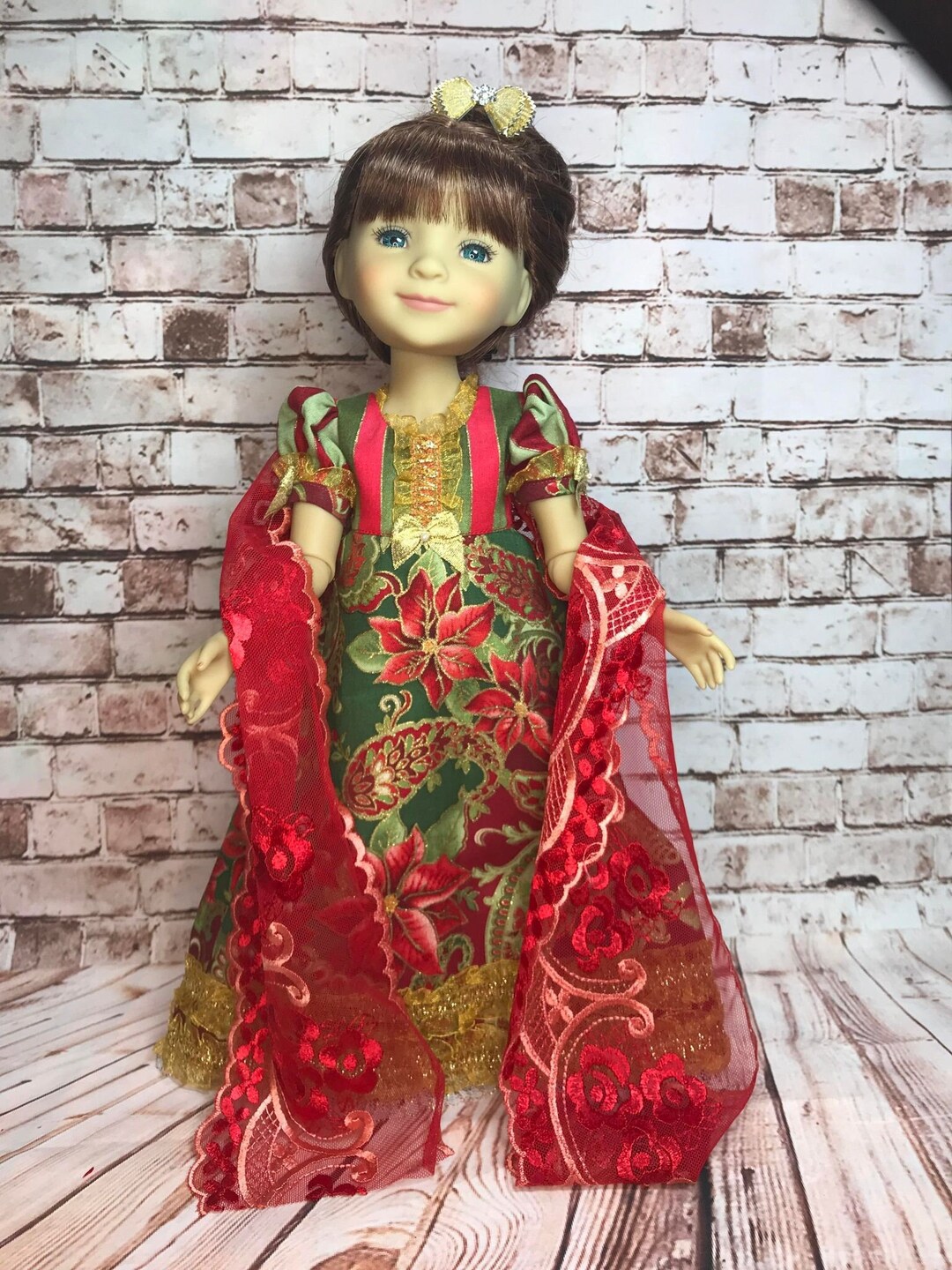 Regency Christmas Dress for 15 Ruby Red Fashion Friends, Wellie Wisher ...