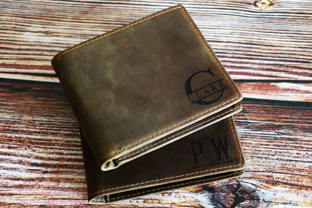 Personalized Leather Wallet Personalized Wallet Personalized - Etsy