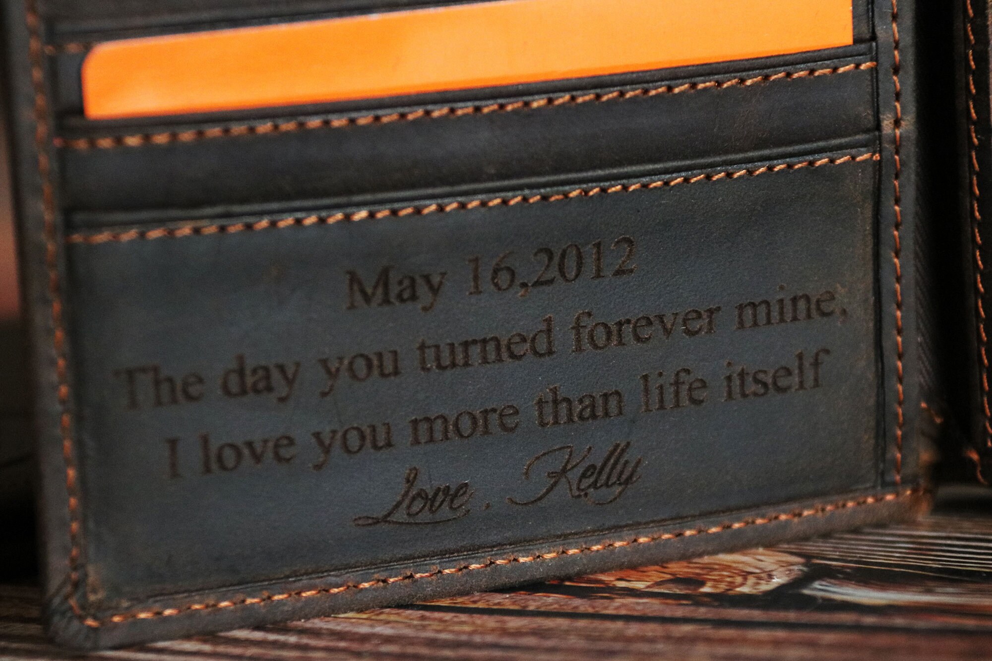 Personalized Leather Wallet Personalized Mens Wallet - Etsy