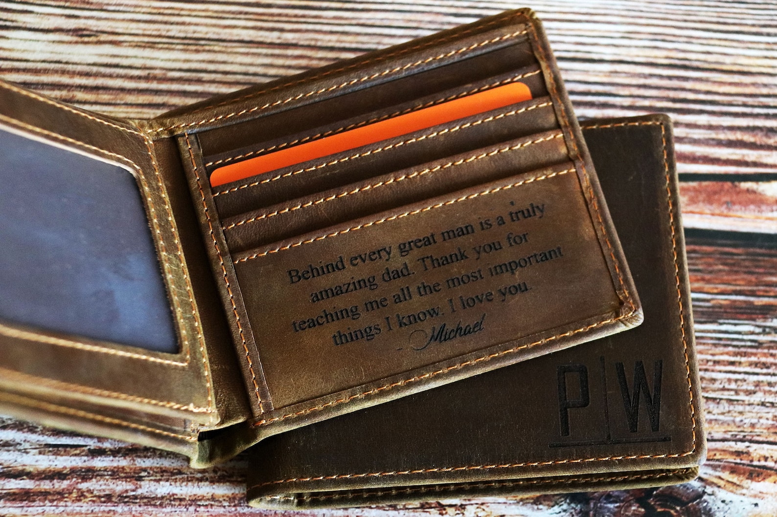 Personalized Leather Wallet Personalized Wallet Men - Etsy