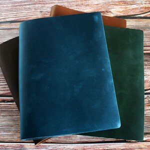 Personalized B5 Leather Binder Cover, 9 Ring Refillable Cover ...