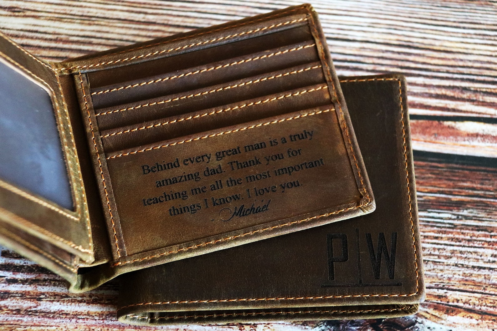 Personalized Leather Wallet Mens Leather Wallet Mens Wallet - Etsy