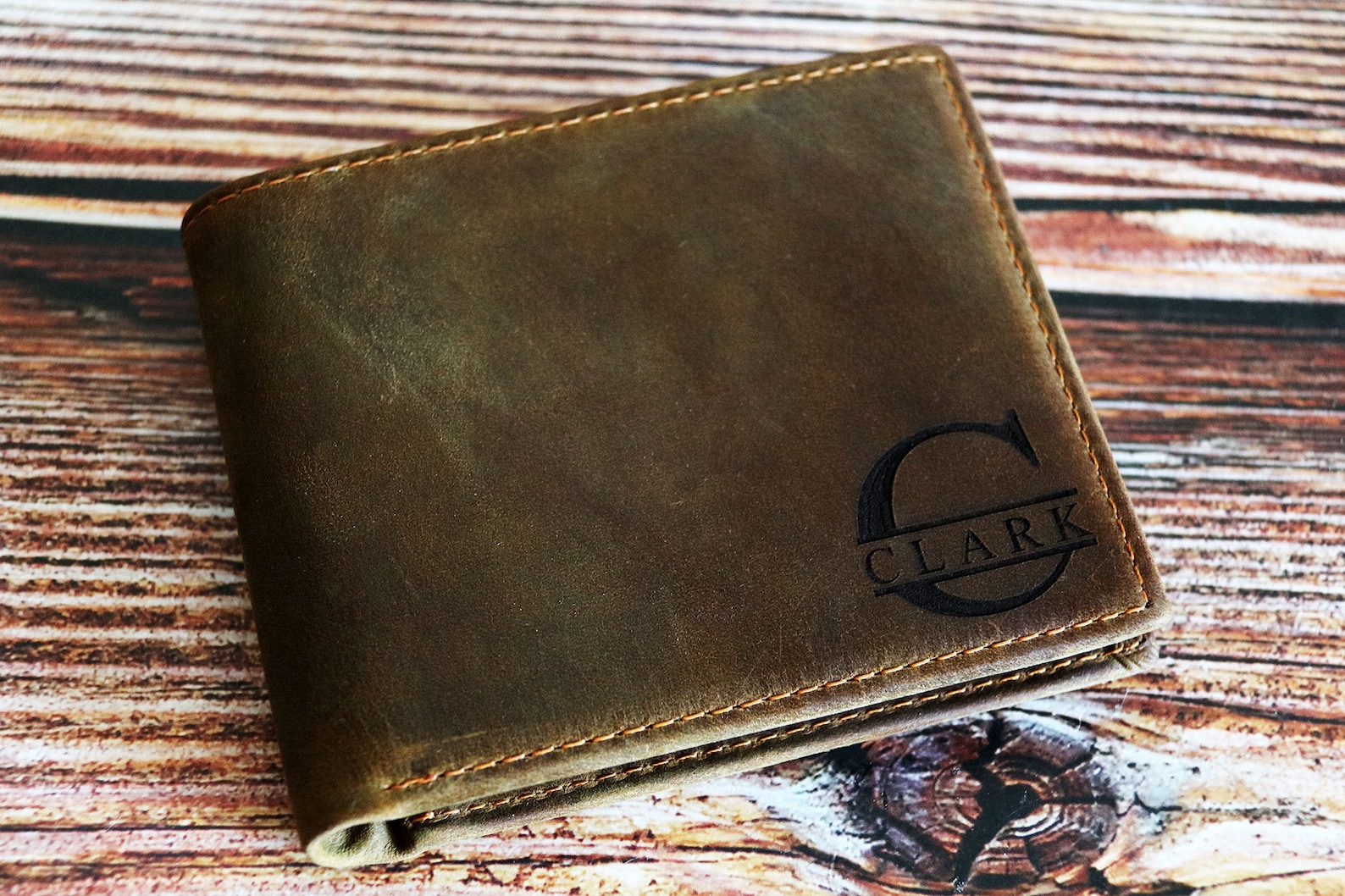 Personalized Leather Wallet Personalized Wallet Men | Etsy