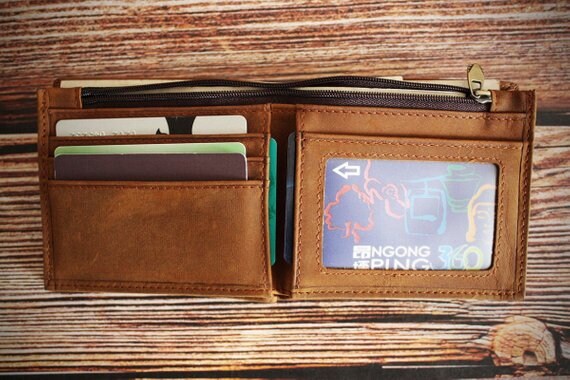 Personalized Photo engraved wallet Handwriting gift Photo | Etsy