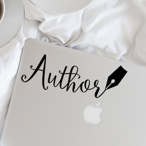Writer Decal - Author Pen Vinyl Decal - Writer - Author - Wall, Office ...