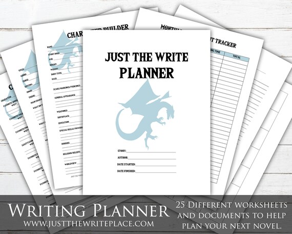 Fantasy Writing Planner Digital Printable Novel Planning - Etsy Australia