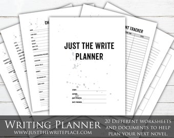 Fantasy Writing Planner Digital Printable, Novel Planning Binder ...