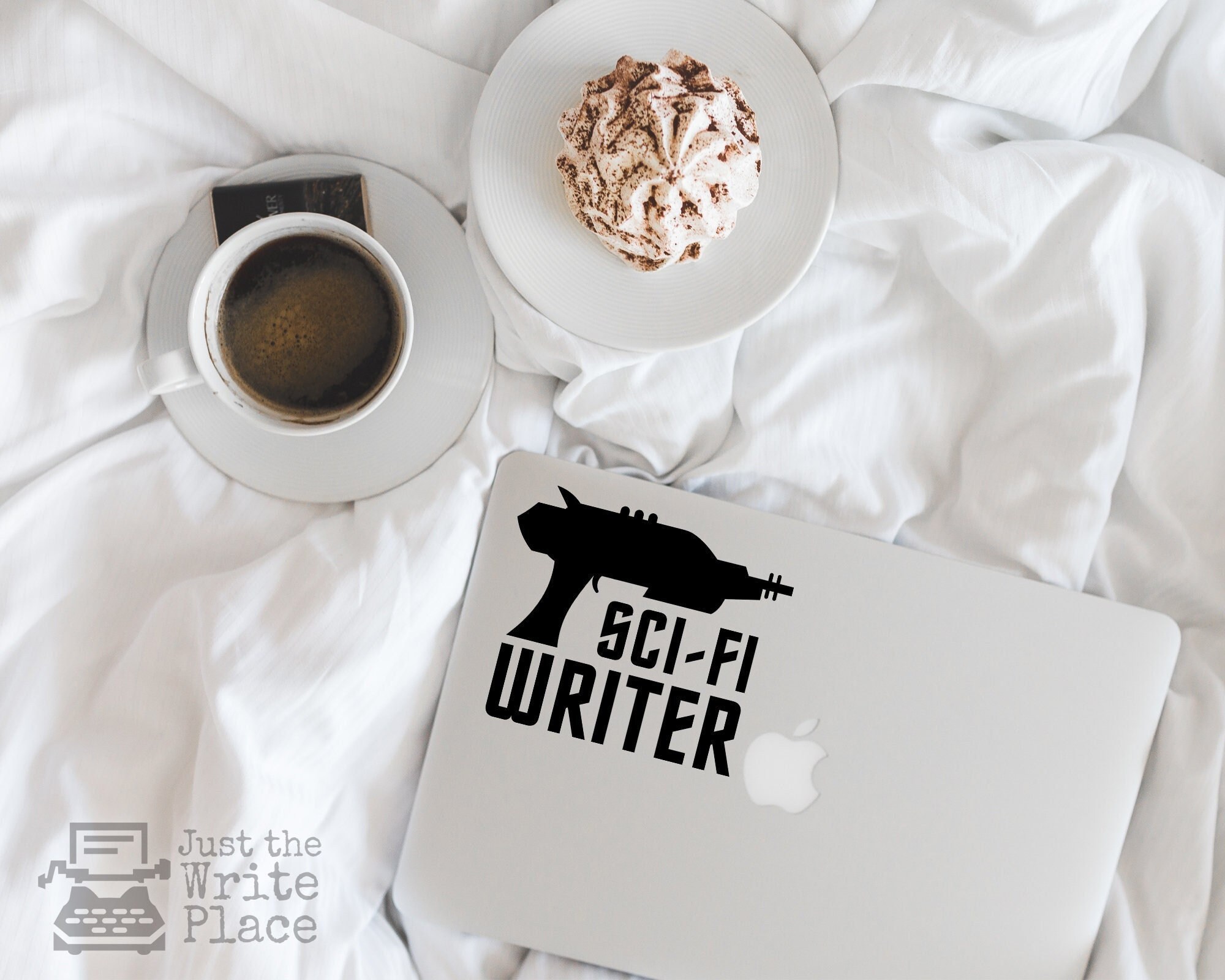 Sci-fi Writer Decal - Science Fiction Writer Vinyl Decal - Author ...