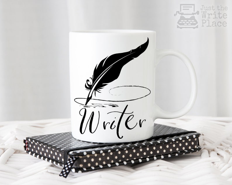 Writer Mug Writer Quill Pen Coffee Mug Writer Gift - Etsy