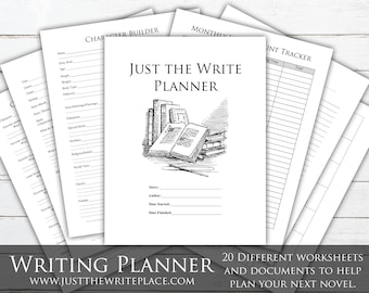 Fantasy Writing Planner Digital Printable, Novel Planning Binder ...