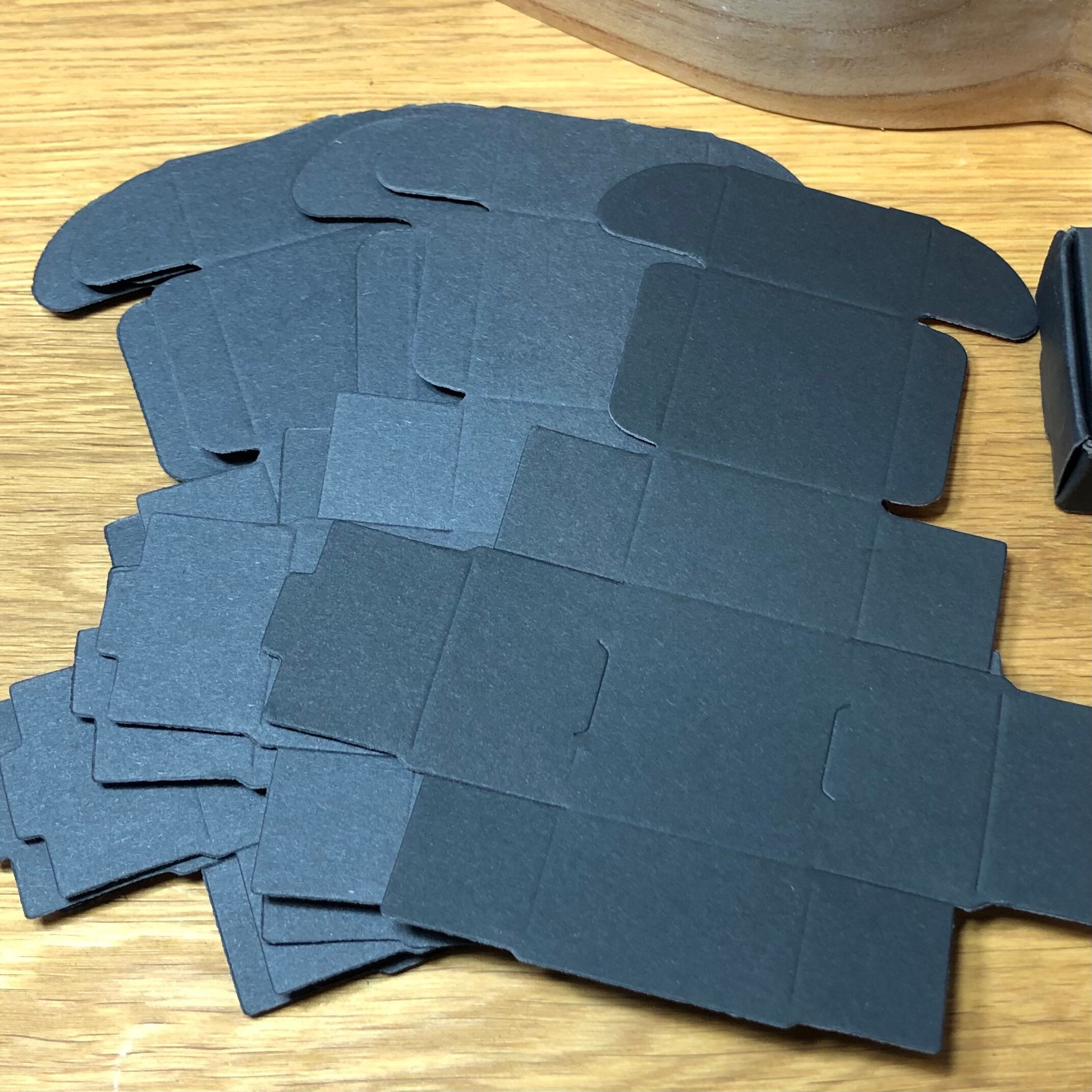 Small Black Card Gift Packaging Box for Jewellery Posting or | Etsy