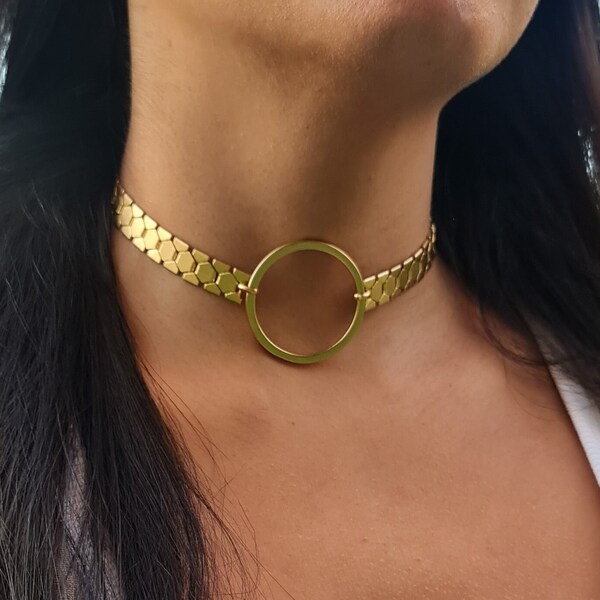 O Ring Choker - Etsy