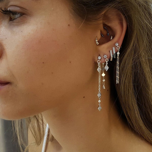 Double Sided Earring - Etsy