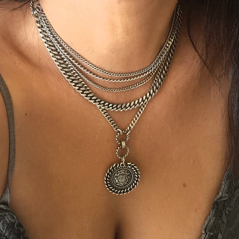 Multi Layered Necklace - Etsy