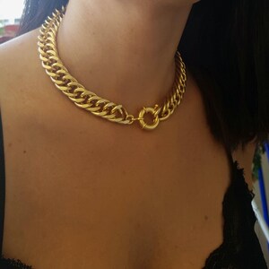 Chunky Link Necklace Thick Chain Necklace Statement Link - Etsy