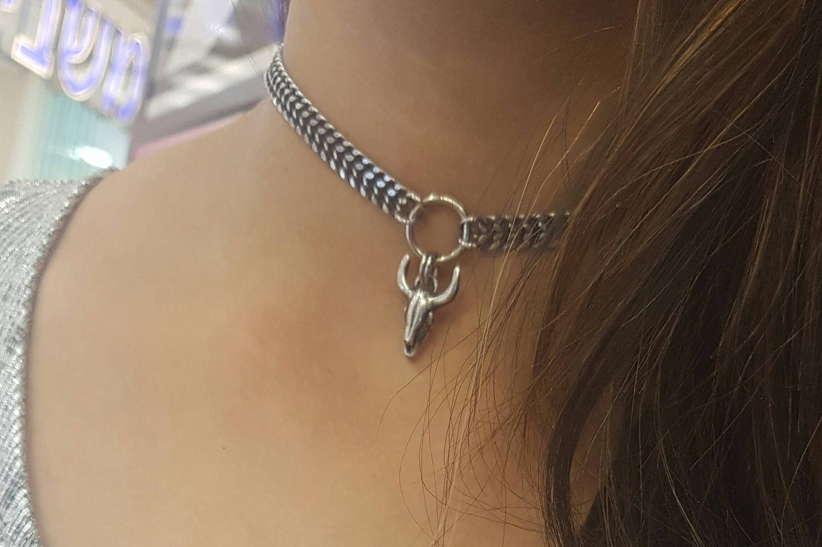 Bull necklace Bull head necklace silver bull pendant | Etsy