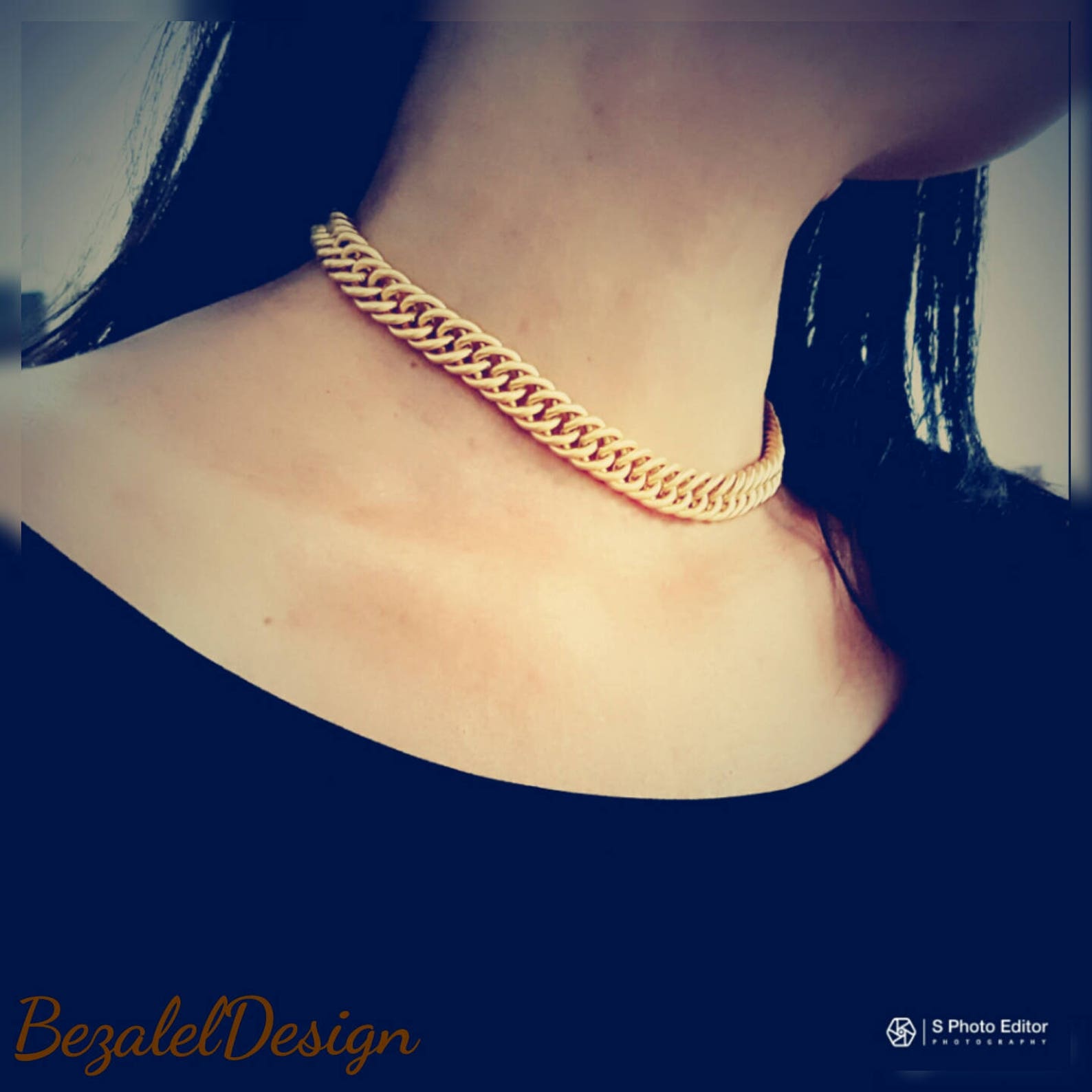 Toggle Necklace GOLD Toggle Necklace Chunky Necklace - Etsy
