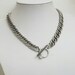 Long Toggle Chain Necklacesilver Wide Chain Necklace Wide - Etsy