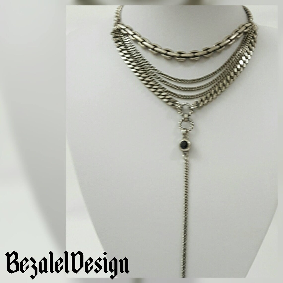 Multi Chain Necklace Multi Strand Necklace Y Lariat | Etsy