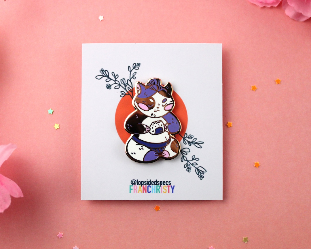 Sumo Kitty Hard Enamel Pin seconds - Etsy
