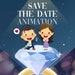 Save the Date Animation Custom Wedding Announcement Video - Etsy