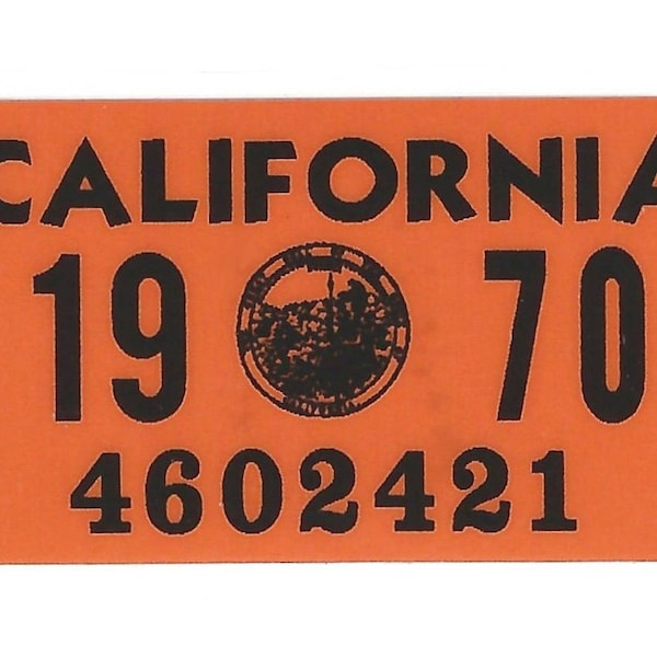 California Registration Sticker 2026 - Etsy