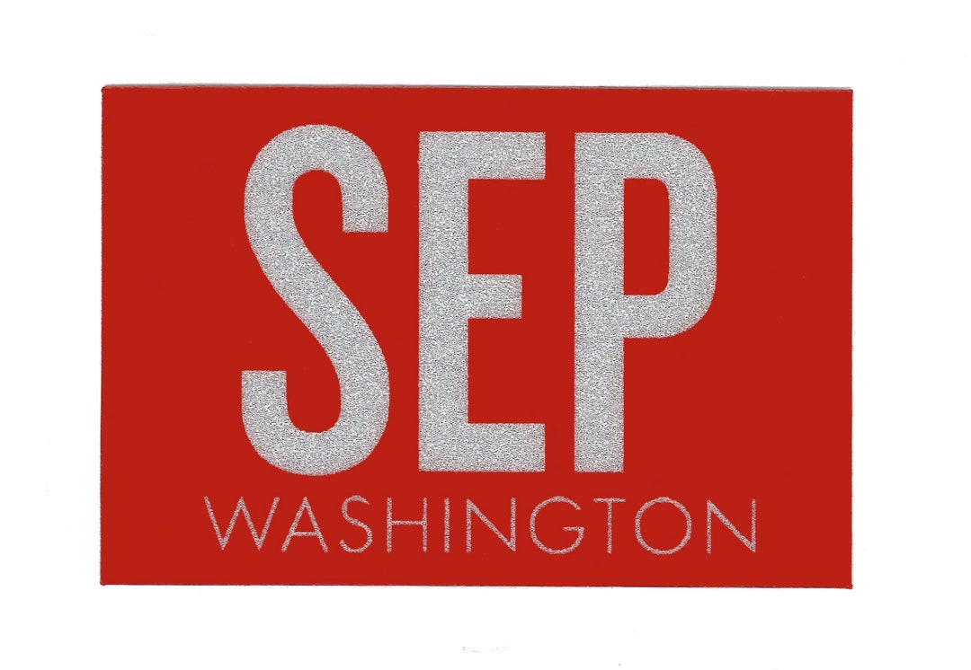WASHINGTON SEP September Vinyl Reflective Month Tab Stickers, Used From ...