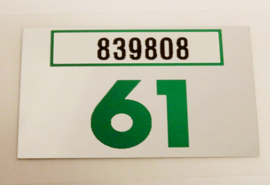 1961 WASHINGTON Chrome Vinyl "year" TAB Stickers for CAR on the Vintage ...