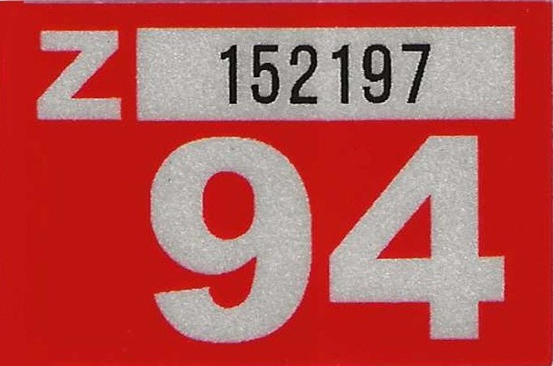 1994 Washington Vinyl Reflective "year" TAB Stickers for CAR or TRUCK ...