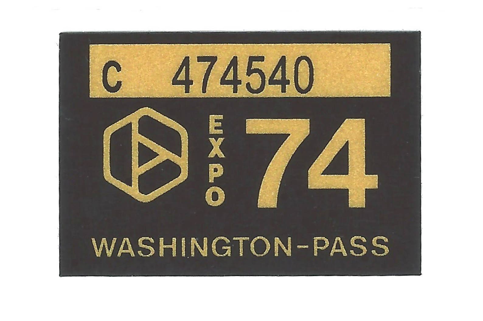 1974 WASHINGTON Vinyl Reflective "year" TAB Stickers for CAR - to Be ...