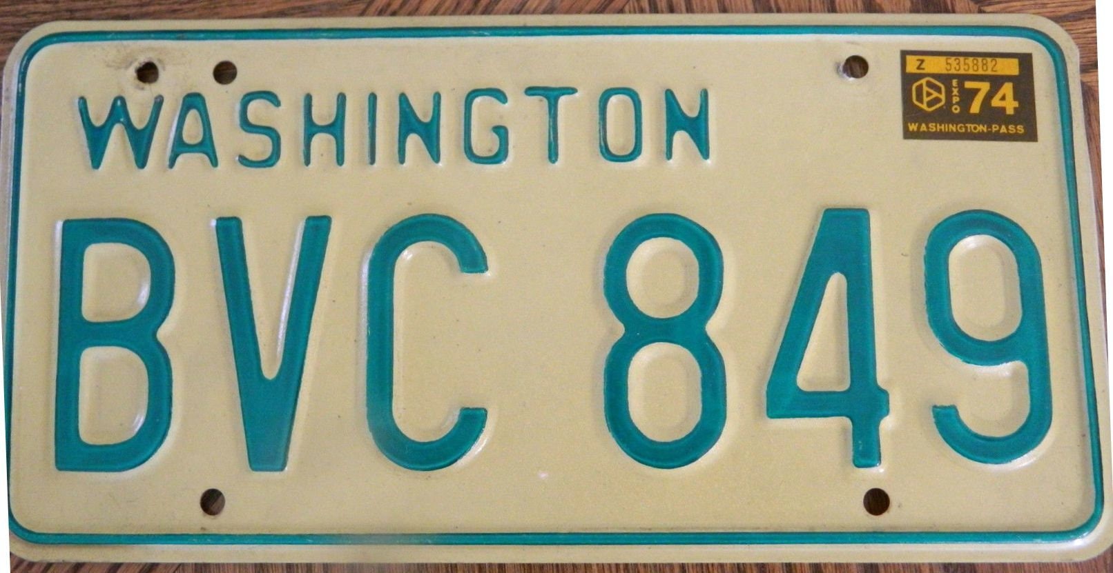 1974 WASHINGTON Vinyl Reflective "year" TAB Stickers for CAR - to Be ...