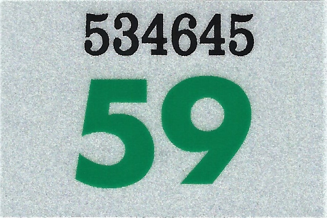 1959 WASHINGTON Vinyl Reflective YEAR Tab Stickers for CAR License ...