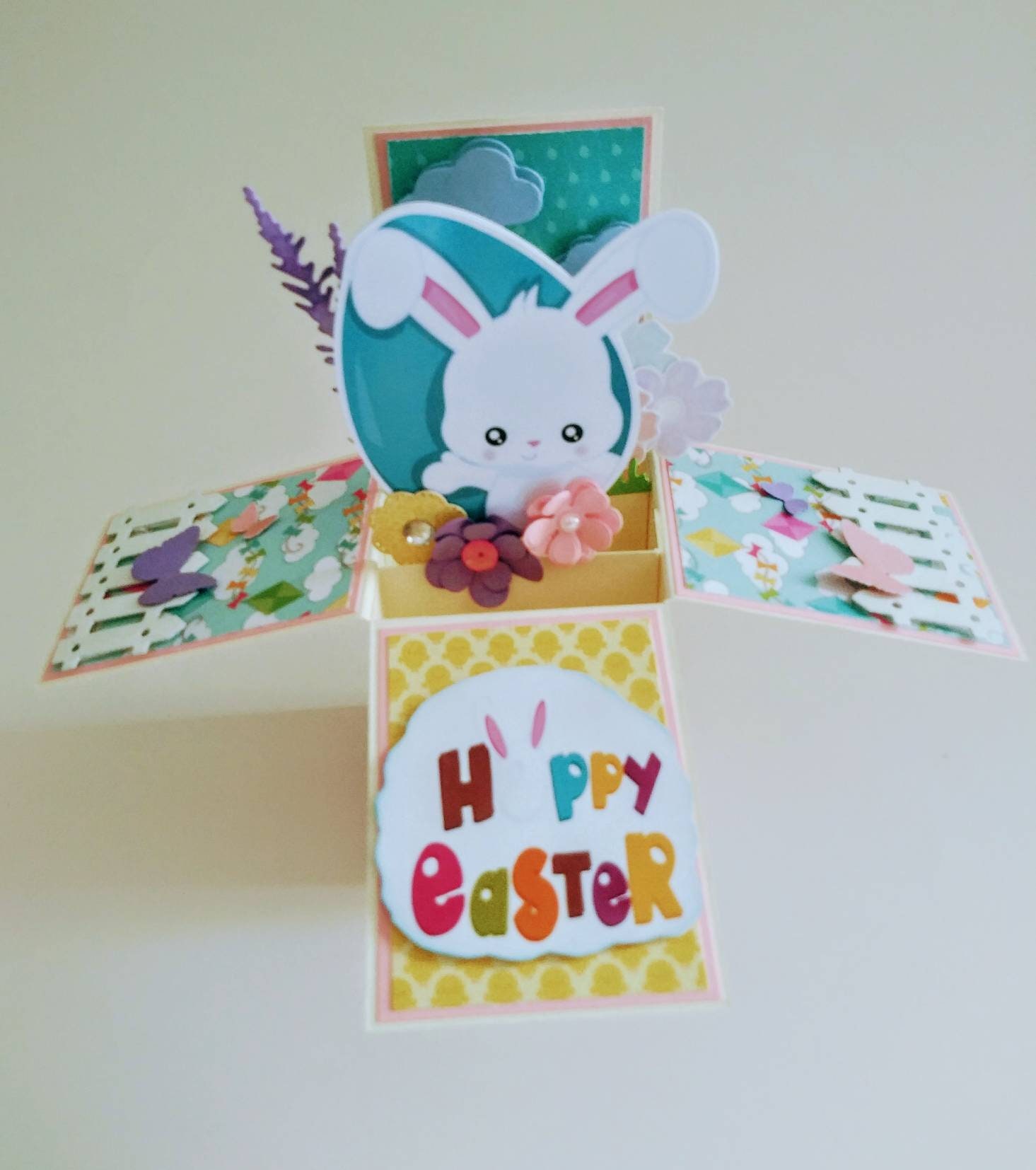 Easter Card Scrapbook Pop up Card Easter Gift Spring Card - Etsy