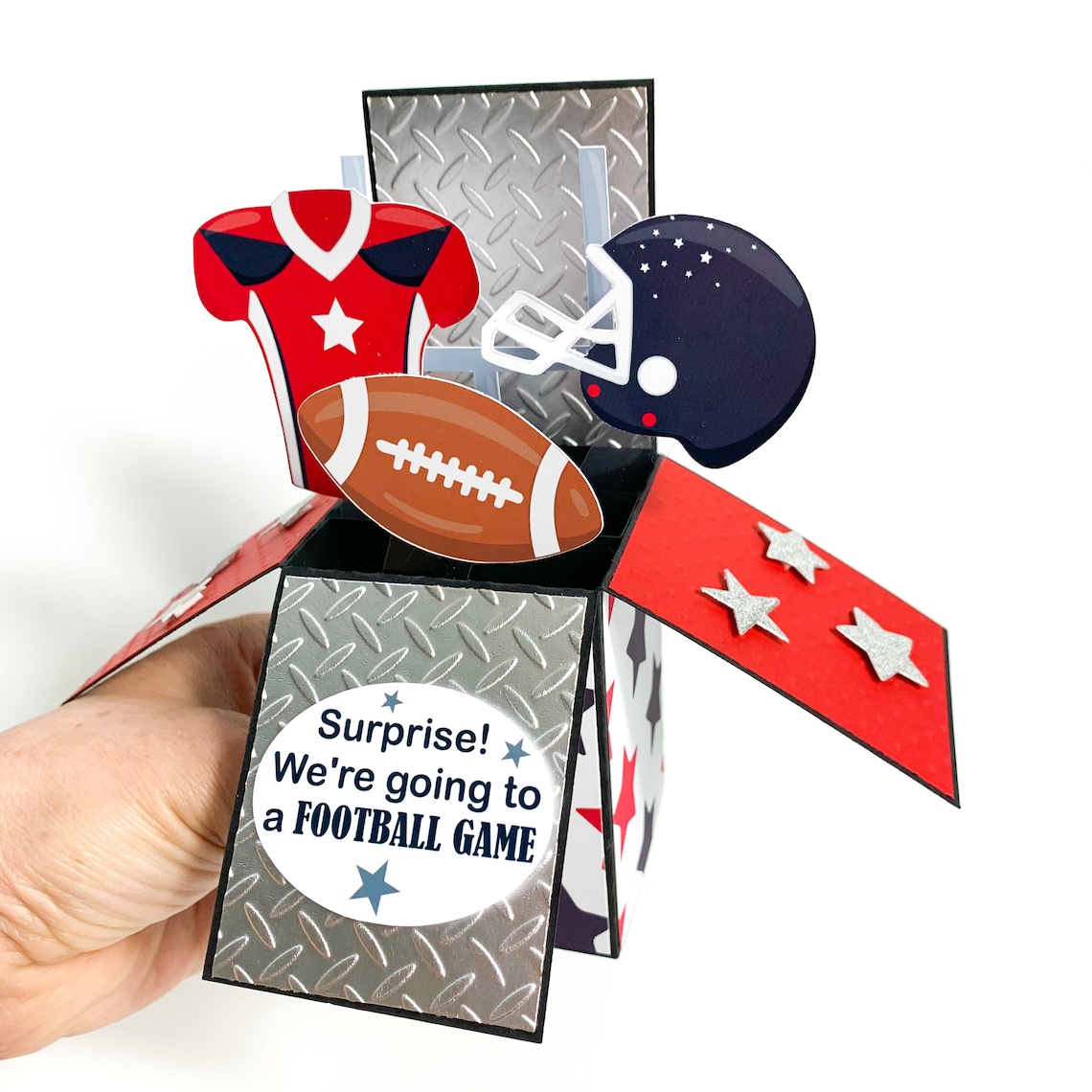 Football Game Pop up Card: Birthday Surprise - Etsy